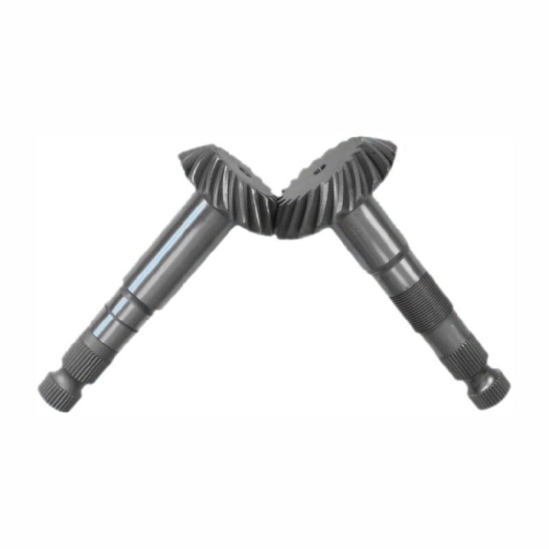 Non-90 ° Axis Angle Spiral Bevel Gear Pinion Skew Transmission For ...